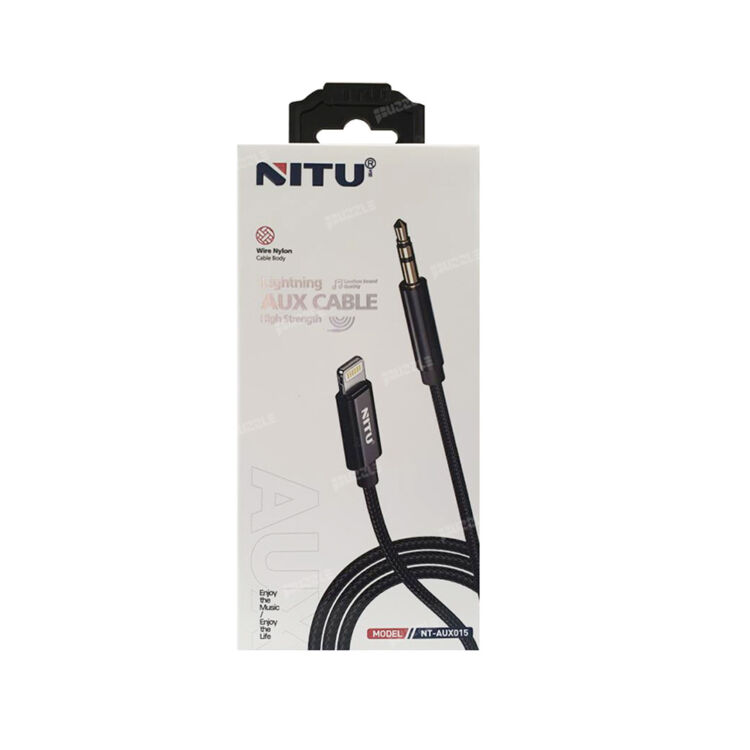 مشخصات، قیمت و خرید کابل AUX لایتنینگ نیتو مدل NITU X15 - دنیای موبایل پازل